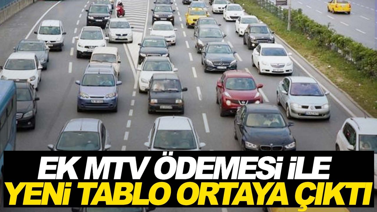 Arabası olan herkesi ilgilendiriyor… Ek MTV ödemesi ile yeni tablo ...